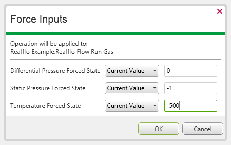 SCADAPack Modbus Realflo Driver Guide - Force Inputs (Using Realflo Specific Actions)